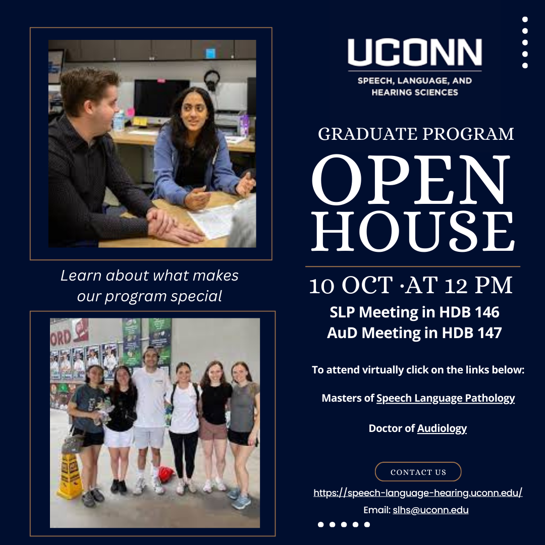 Fall 2024 Graduate Program Open House | Department of Speech, Language ...
